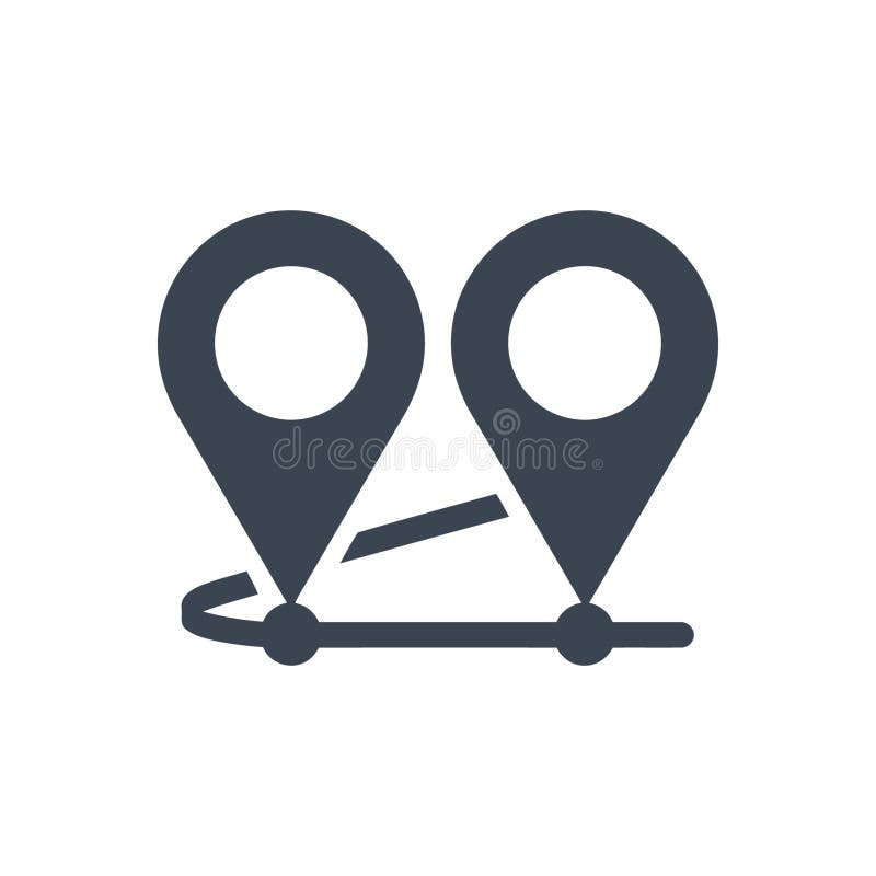 Route Navigation Icon stock vector. Illustration of navigation - 361528969