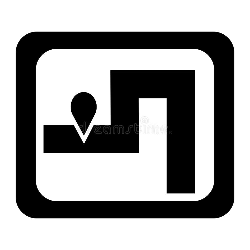 Route Navigator Pictogram Vector Illustration Stock Vector ...