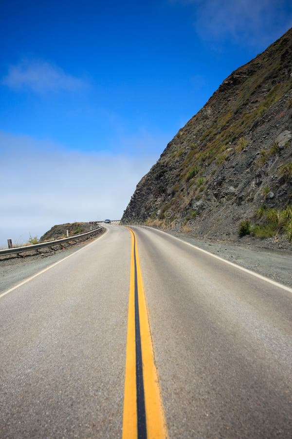 Route One Pacific Coast Highway in Callifornia Stock Image - Image of ...