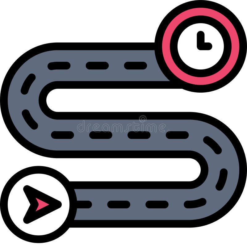 Route Planner Icon, Location Map and Navigation Vector Stock Vector ...