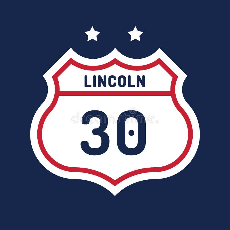 Route 30 Road Sign. Vector Illustration Decorative Design Stock Vector ...