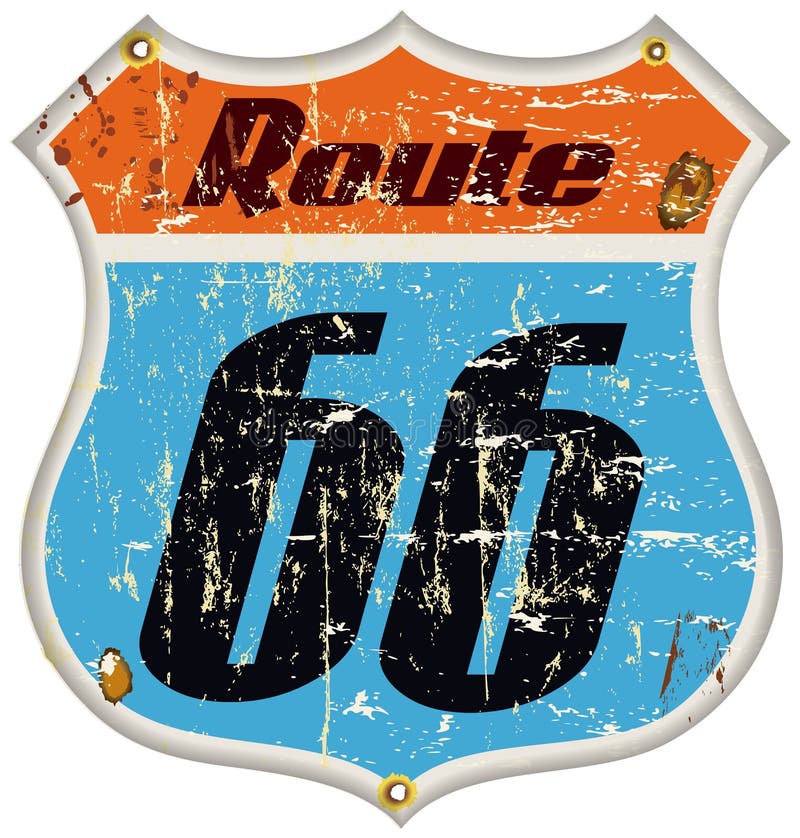 2+ Vintage route 66 road sign Free Stock Photos - StockFreeImages