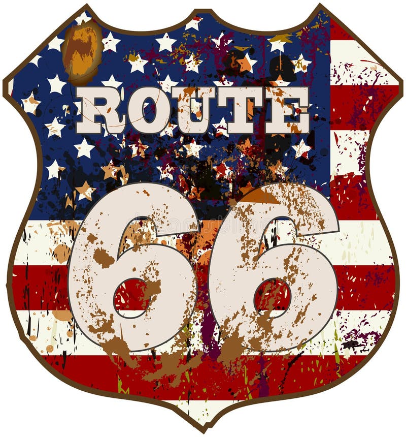 2+ Vintage route 66 road sign Free Stock Photos - StockFreeImages