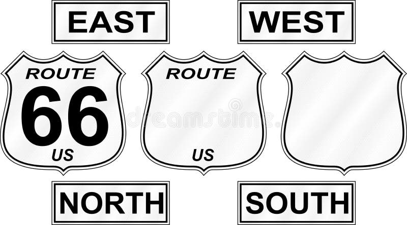 US Highway Signs EPS stock vector. Illustration of blank - 15904483