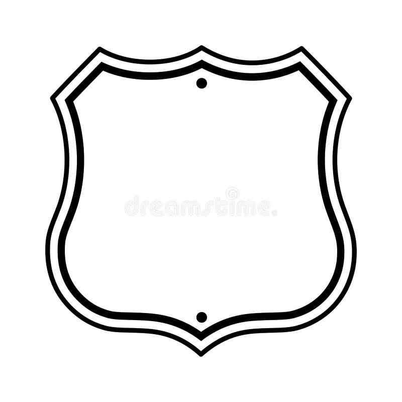 Route Shield Traffic Signal Information Icon Stock Illustration ...