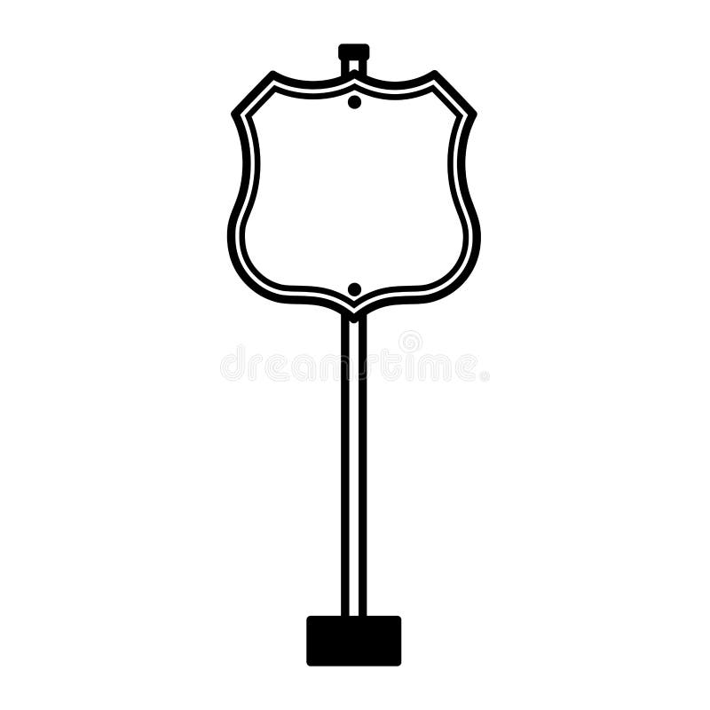 Route Shield Traffic Signal Information Icon Stock Illustration ...