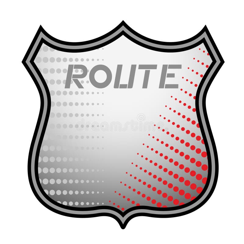 Route sign stock vector. Illustration of element, states - 22575120