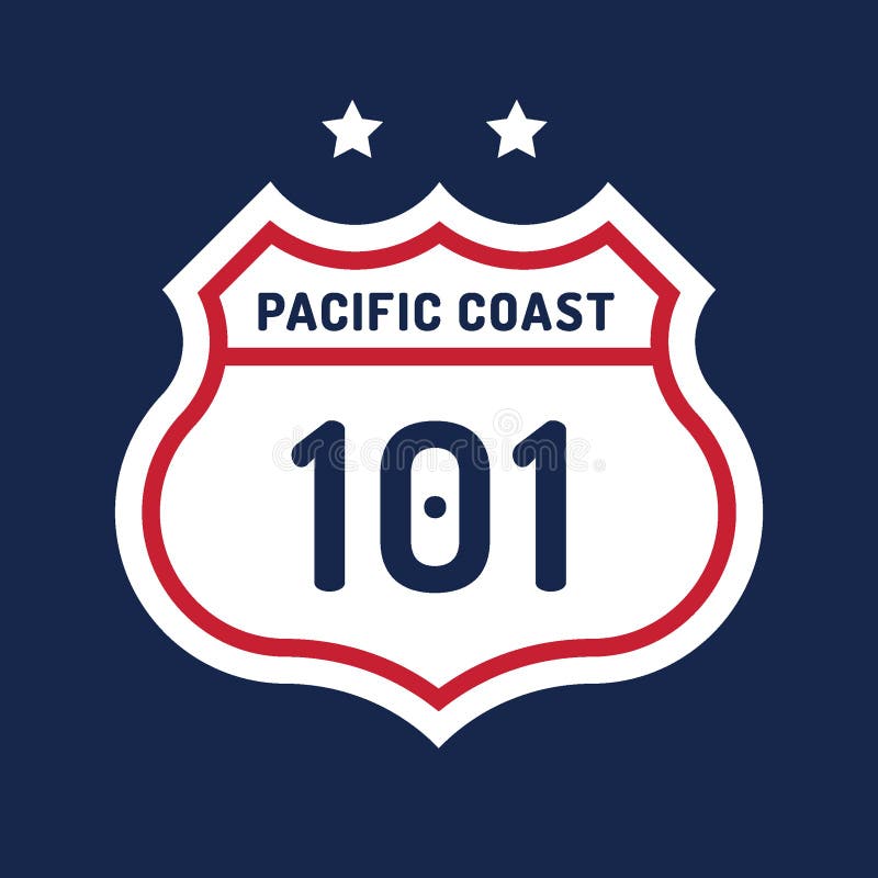 Route 101 Sign. Vector Illustration Decorative Design Stock Vector ...