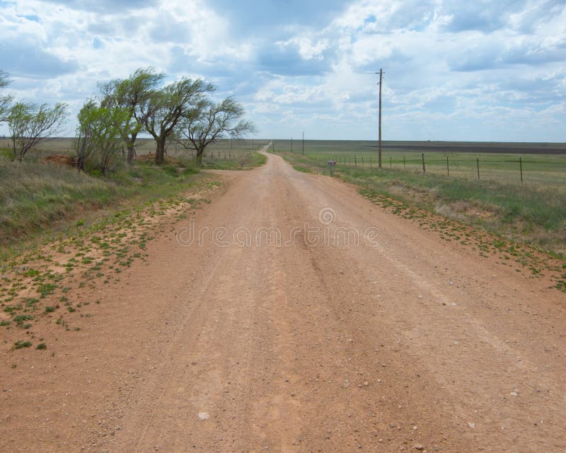 Route 66: Suciedad 66, Jericho Gap, Alanreed, TX Foto de archivo ...
