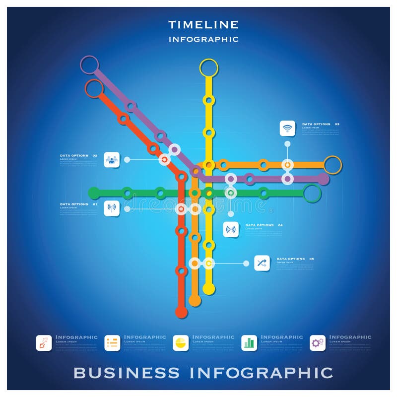 Route Timeline Business Infographic Design Template Stock Vector ...