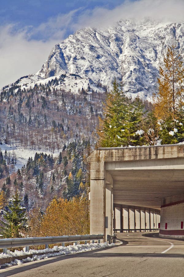 Route To Monte Croce Carnico Pass, Alps, Italy Stock Photo - Image of ...