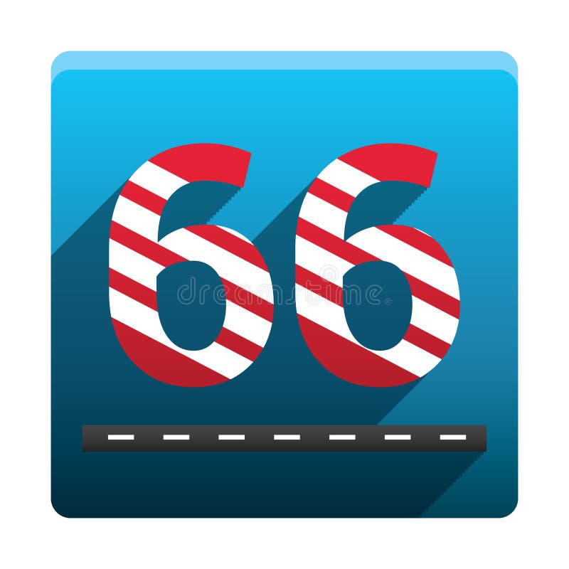 Route 66. Vector Illustration Decorative Design Stock Vector ...