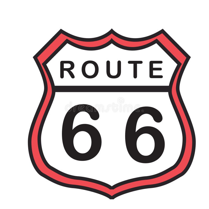 Route 66. Vector Illustration Decorative Design Stock Vector ...