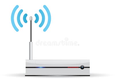 Router stock vector. Illustration of accessories, commercial - 13576257