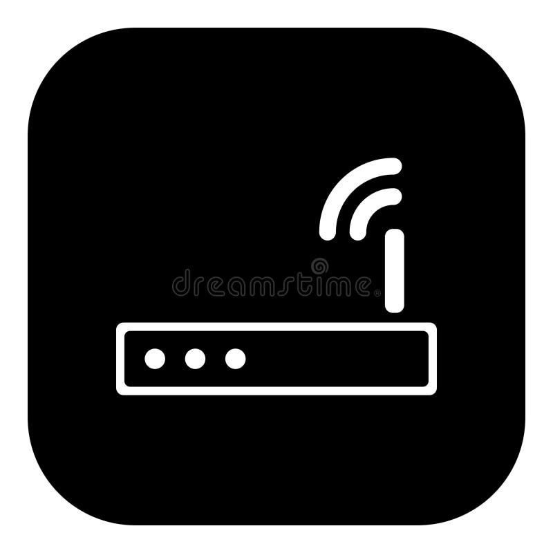 Router and app icon stock vector. Illustration of router - 241847564