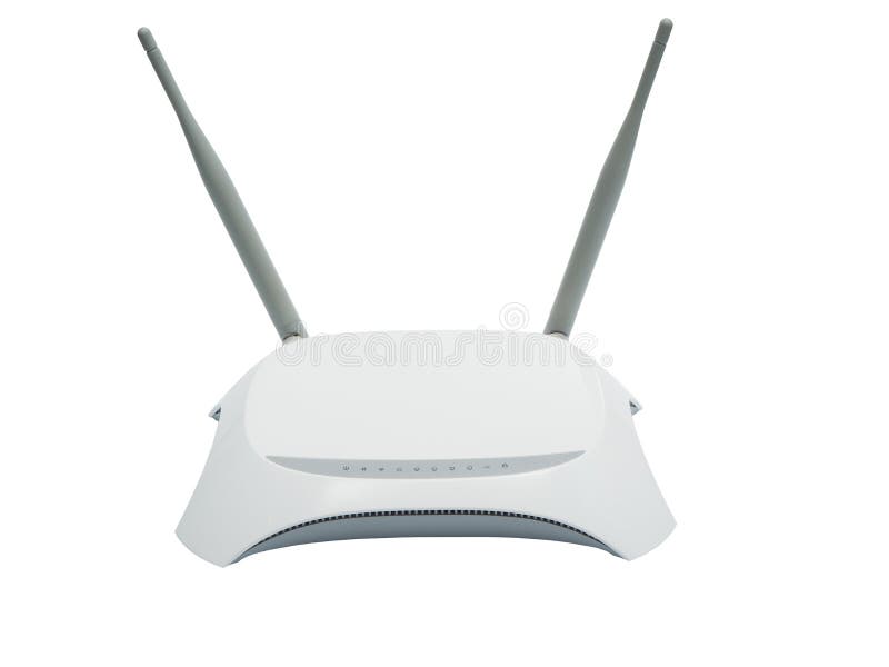 Router blanco aislado foto de archivo. Imagen de broadband - 63711702