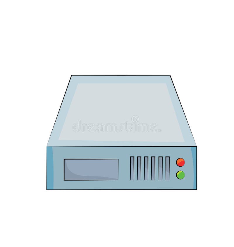 Router cartoon stock illustration. Illustration of white - 85566707