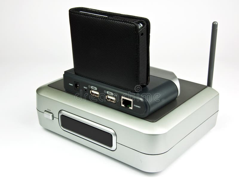 Router Connected To External Remote Media Stock Photo - Image of ...