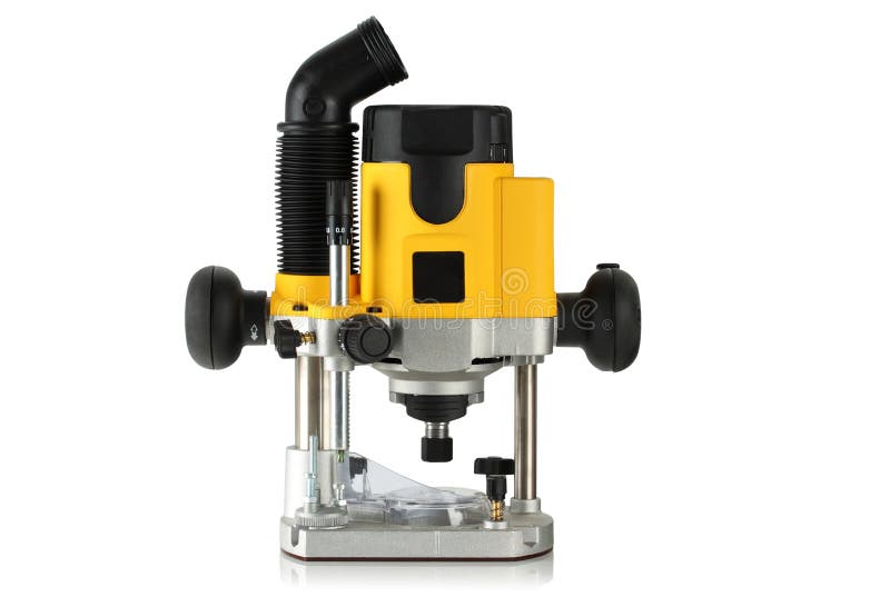 Router De La Carpintería En Un Fondo Blanco Imagen de archivo - Imagen ...