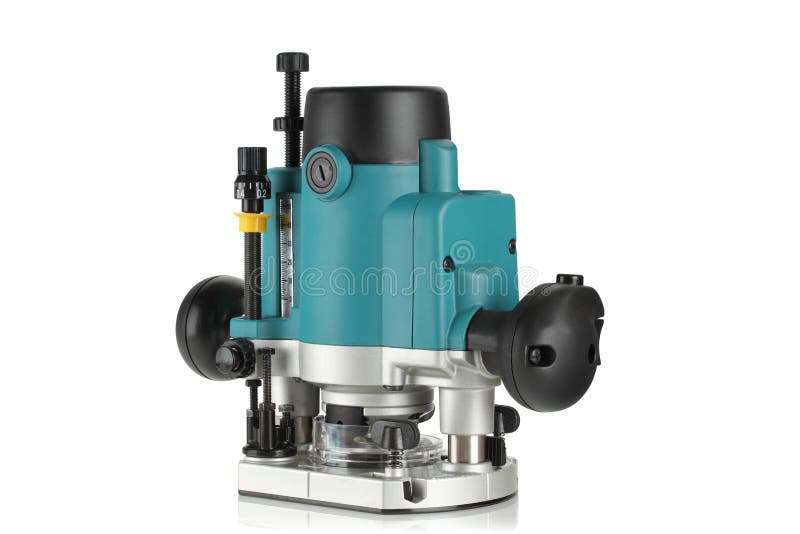 Router De La Carpintería En Un Fondo Blanco Imagen de archivo - Imagen ...