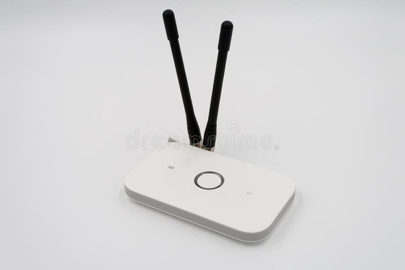 Módem blanco. imagen de archivo. Imagen de conector, contacto - 19010735