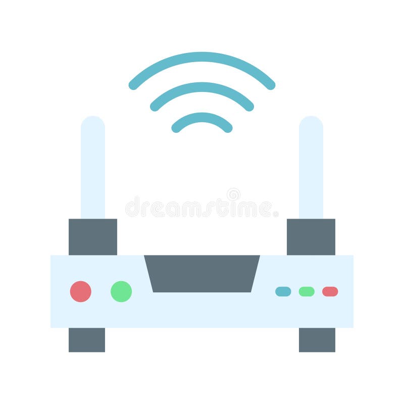 Router Device Icon Image. stock vector. Illustration of router - 284246316