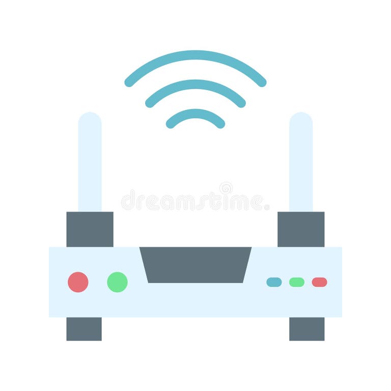 Router Device Icon Image. stock vector. Illustration of router - 284246316