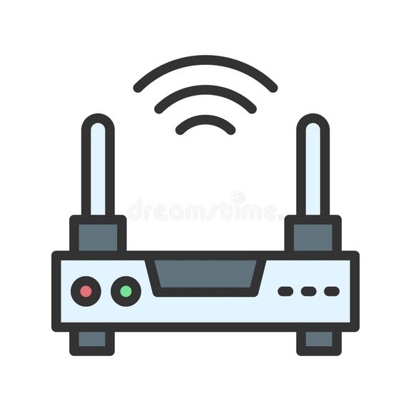 Router Device Icon Image. stock vector. Illustration of concept - 287226049