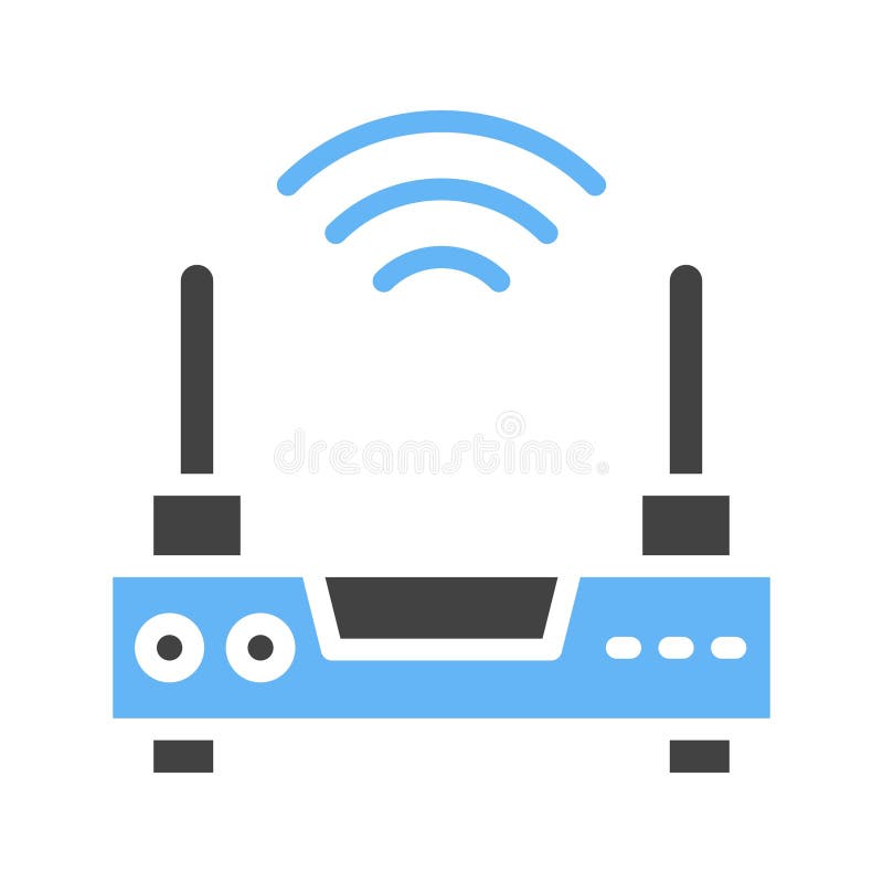Router Device Icon Image. stock vector. Illustration of wifi - 290217802