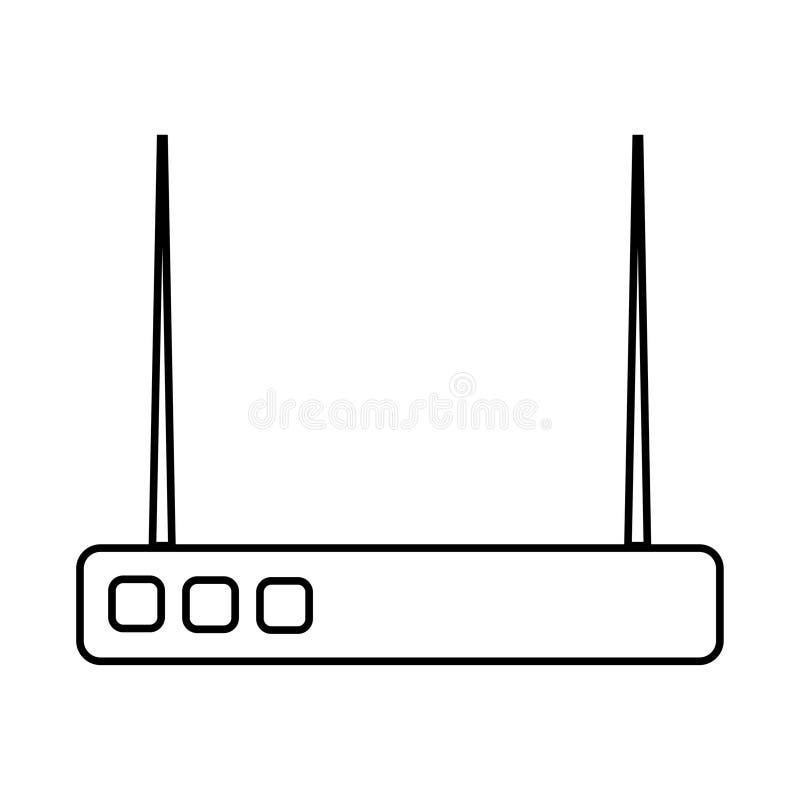 Vector Set of Wireless Router Stock Vector - Illustration of cartoon ...