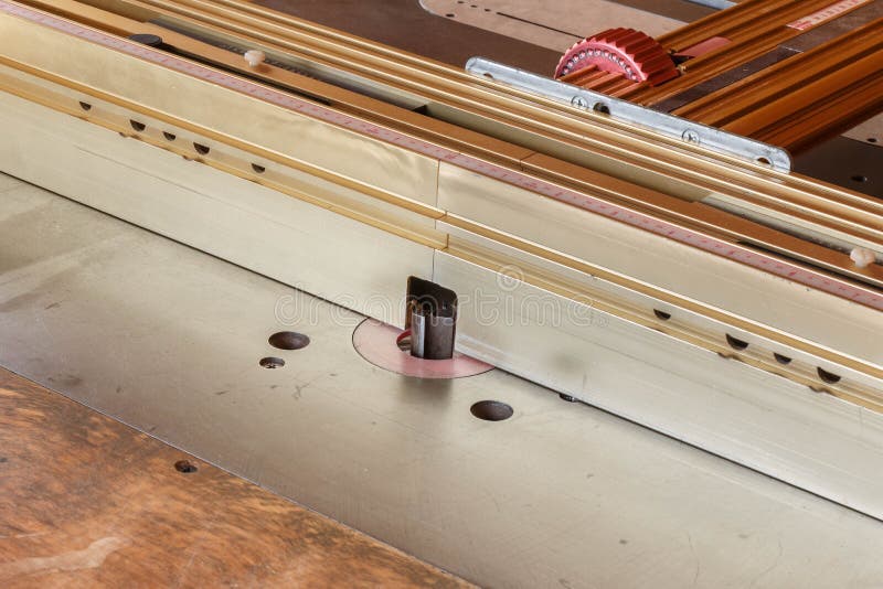 Router Blade Cutting Rebate in Strip of Wood Stock Photo - Image of ...