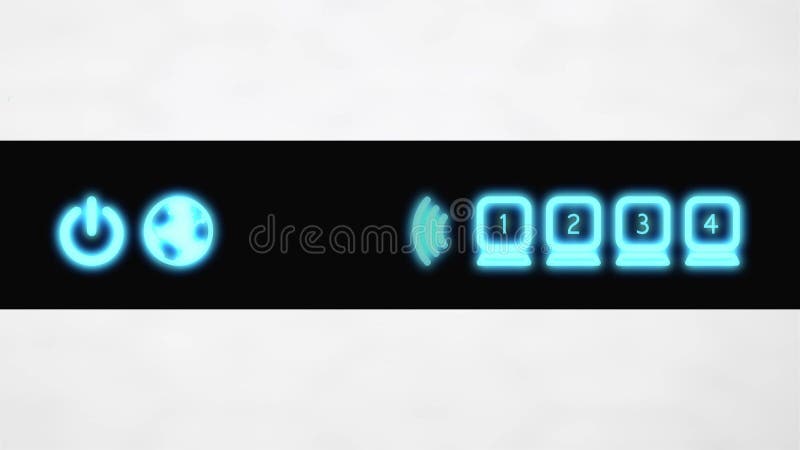 Router Front Panel Led Display Stock Footage - Video of looping ...