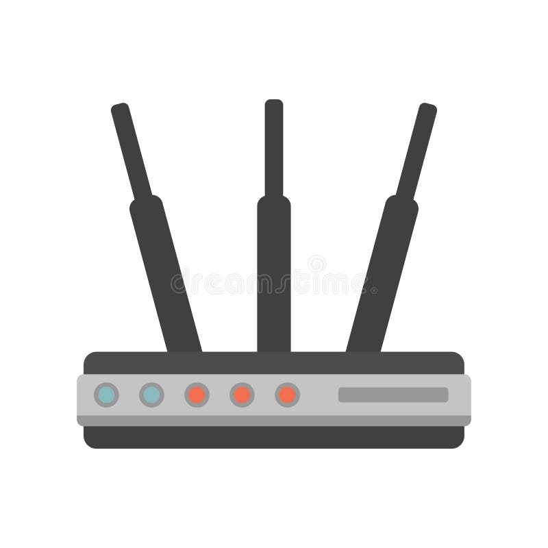 Computer Router Icon, Simple Style Stock Vector - Illustration of ...