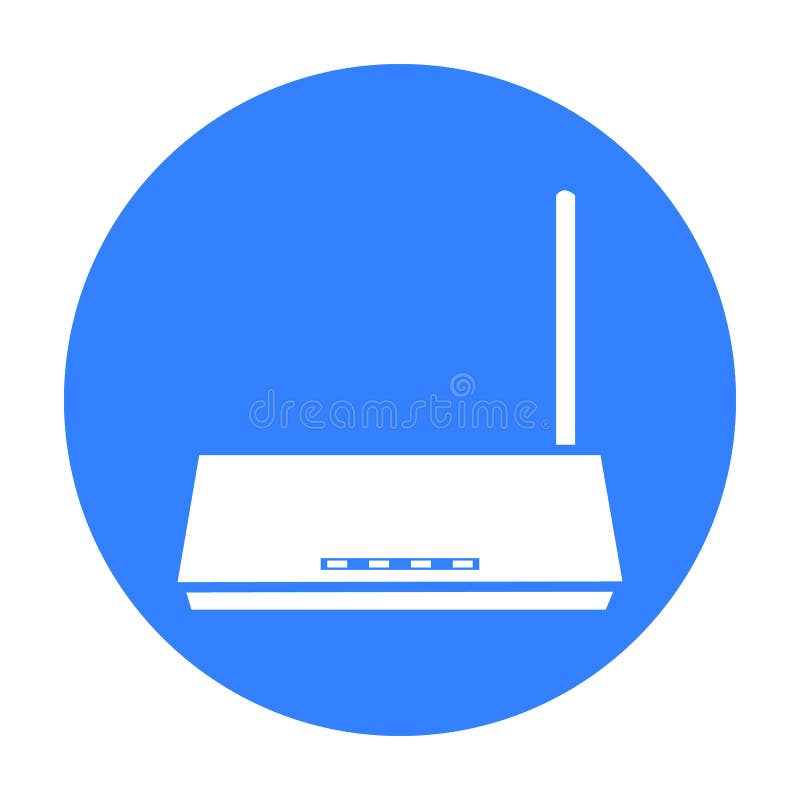 Router Icon in Black Style Isolated on White Background. Personal ...