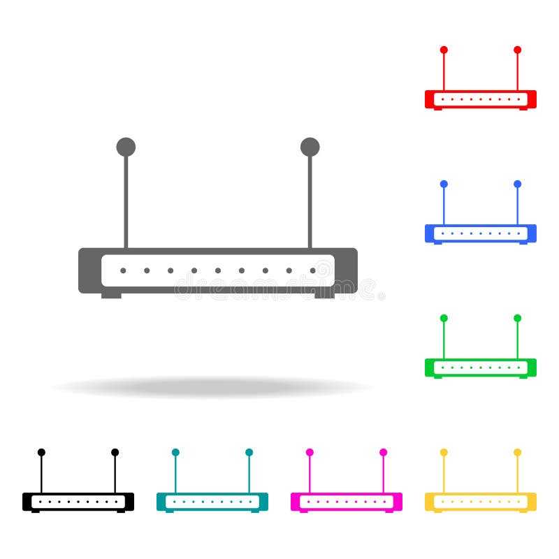Router Icon. Elements in Multi Colored Icons for Mobile Concept and Web ...