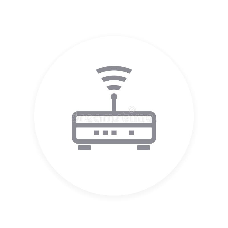 Router Vector Icon, Wifi Modem Vector Illustration Stock Vector ...