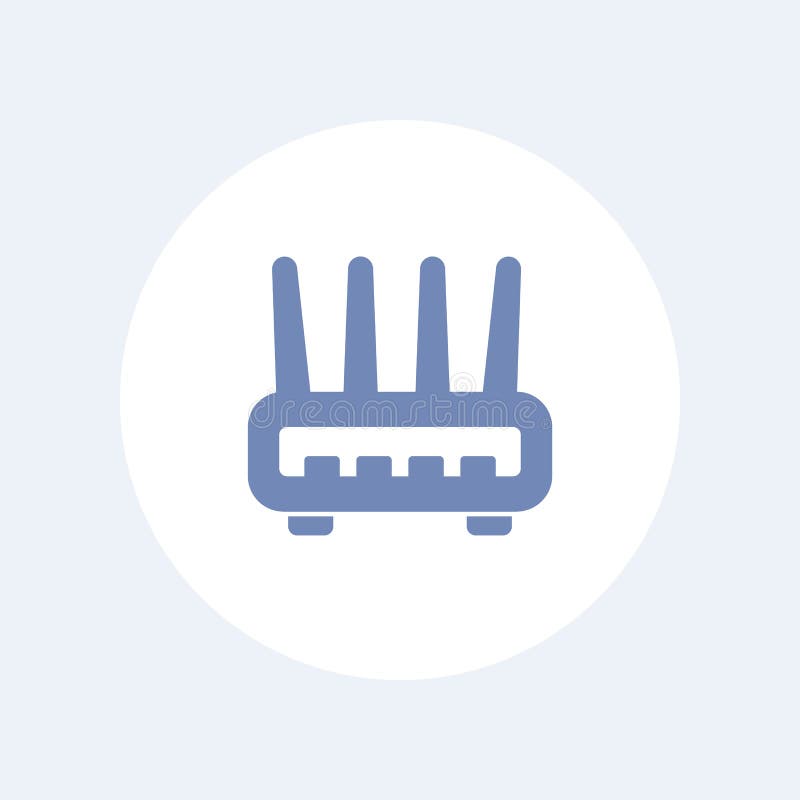 Router Icon, Vector Pictogram Stock Vector - Illustration of internet ...