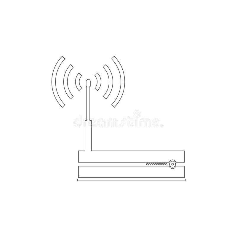 Router icon, Modem router stock vector. Illustration of digital - 177376555