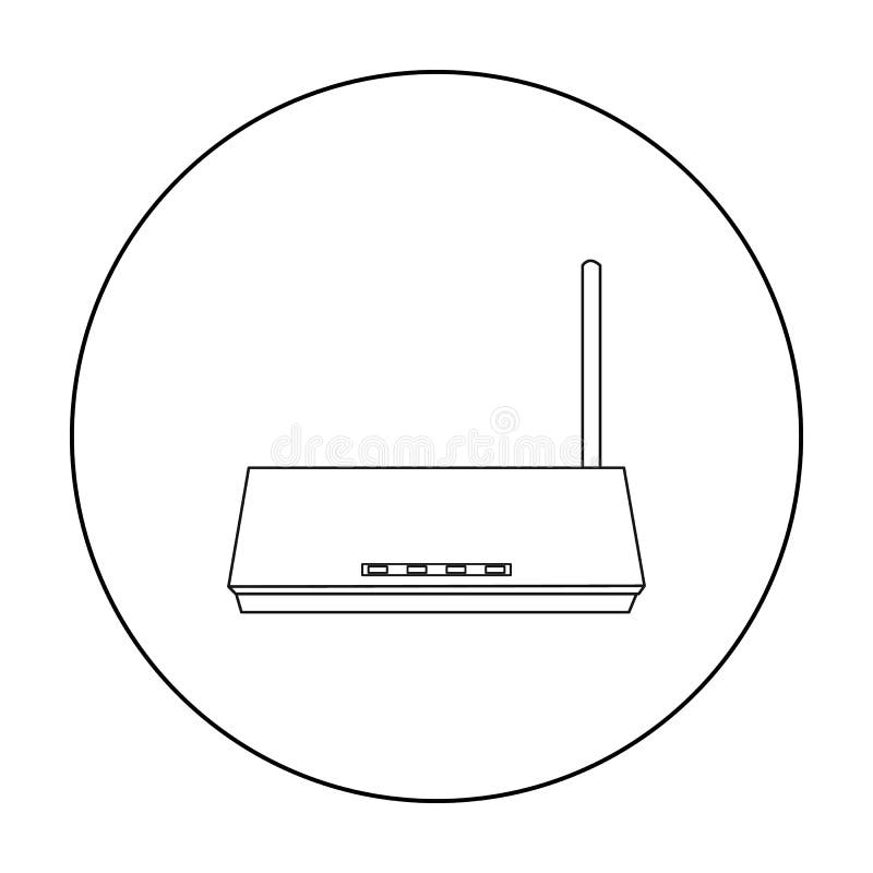 Router Icon in Cartoon Style Isolated on White Background. Personal ...