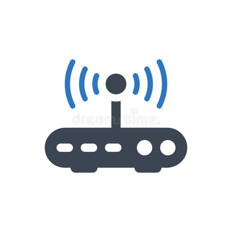 Router icon stock vector. Illustration of wifi, network - 219956815