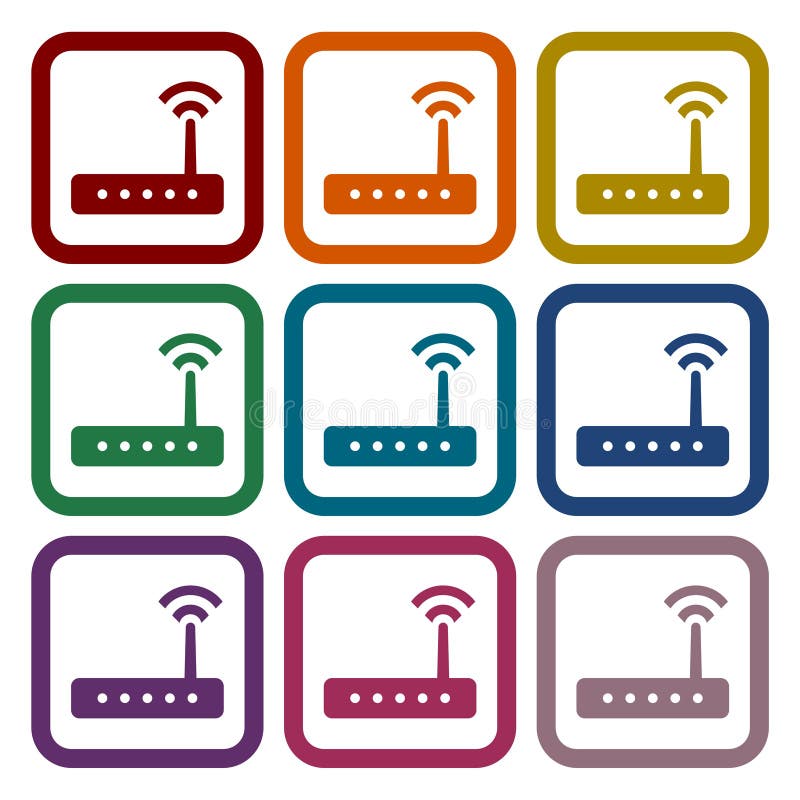 Router Icon Vector, Router Icons Set Stock Vector - Illustration of ... Router Icon Vector, Router Icons Set Stock Vector - Illustration of ...
