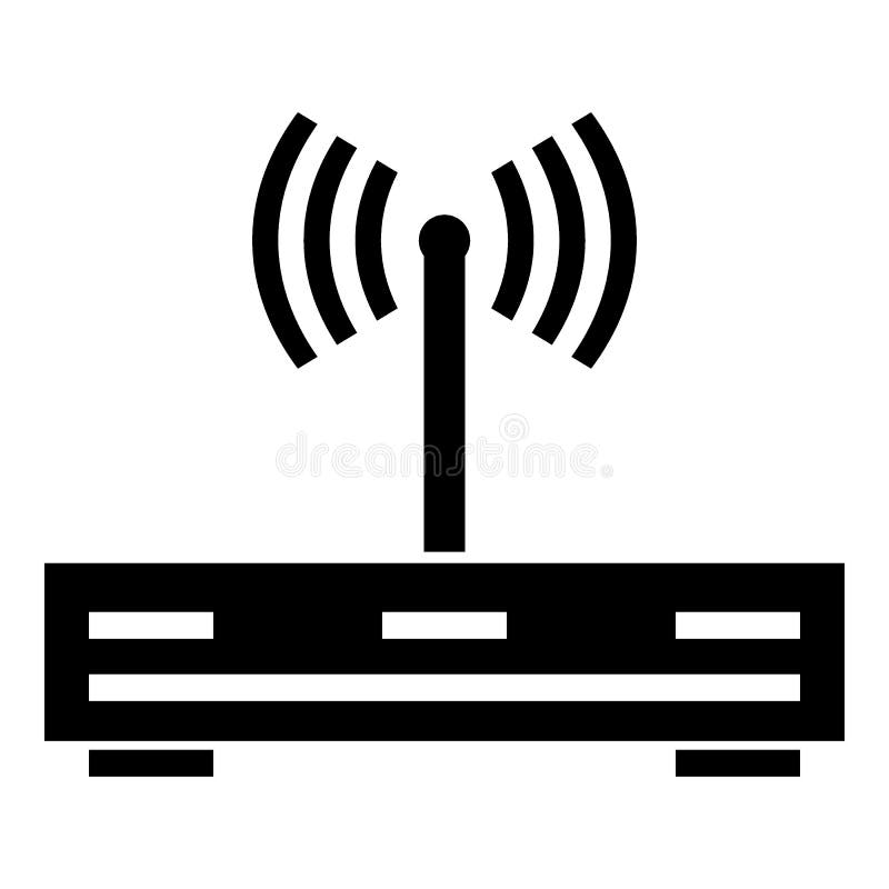 Router icon on white stock illustration. Illustration of domain - 162140098