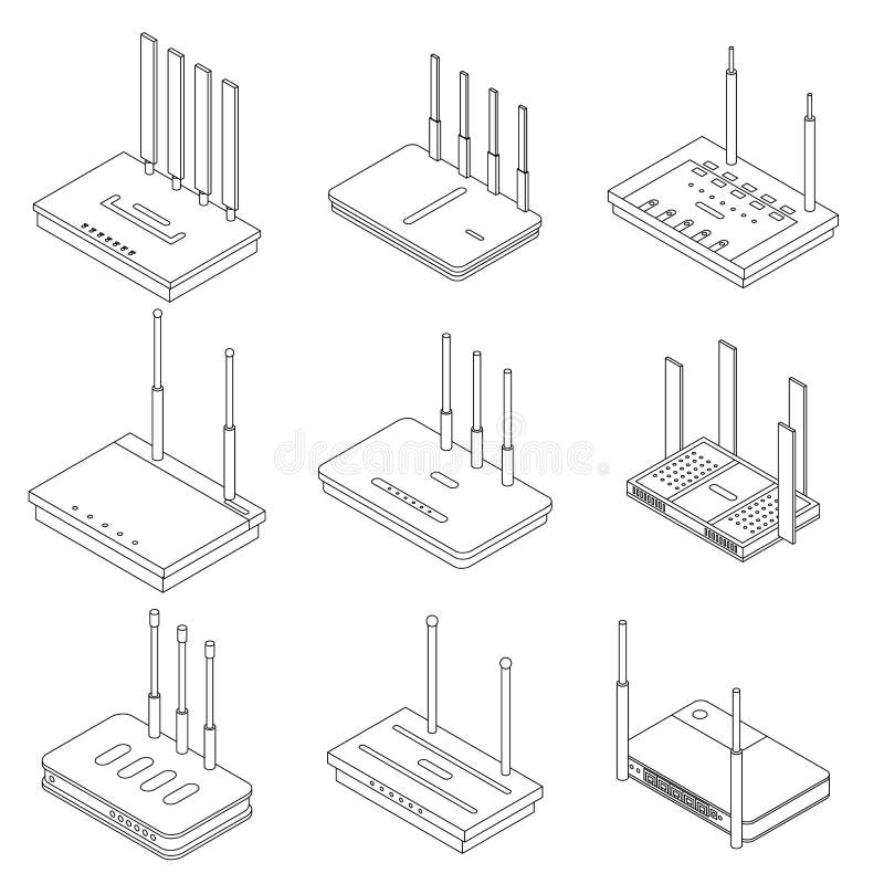 Network Icons Firewall Switch Stock Illustrations – 486 Network Icons ...