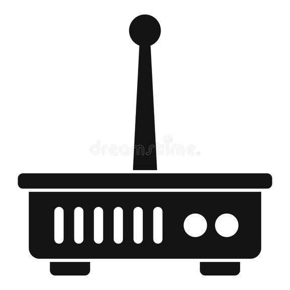 Router Internet Provider Icon Simple Vector. Data Server Stock Vector ...