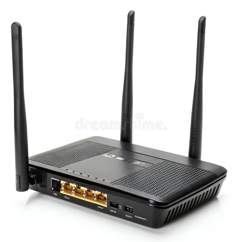 Router Isolated on White Background Stock Illustration - Illustration ...