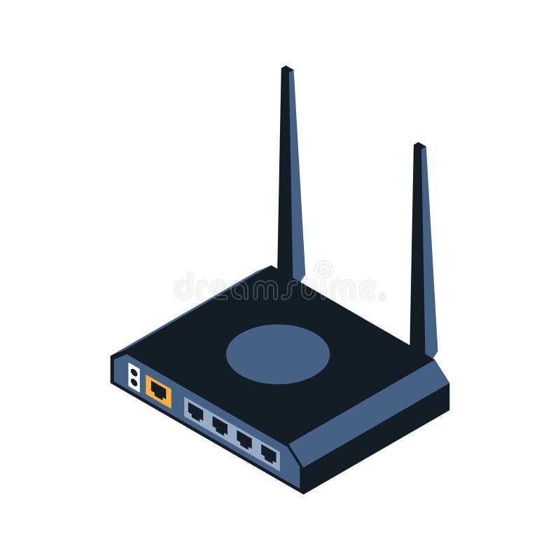 Wi Fi Router Clipart. Wi Fi Vector Clipart. Wi Fi Router Isolated ...