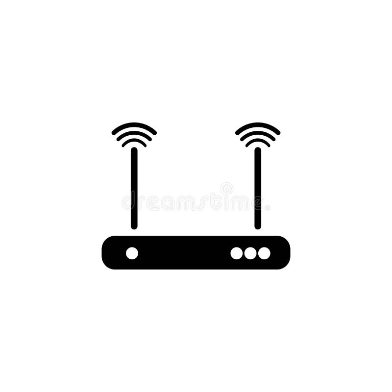 Router Logo and Vector Template Stock Vector - Illustration of wireless ...