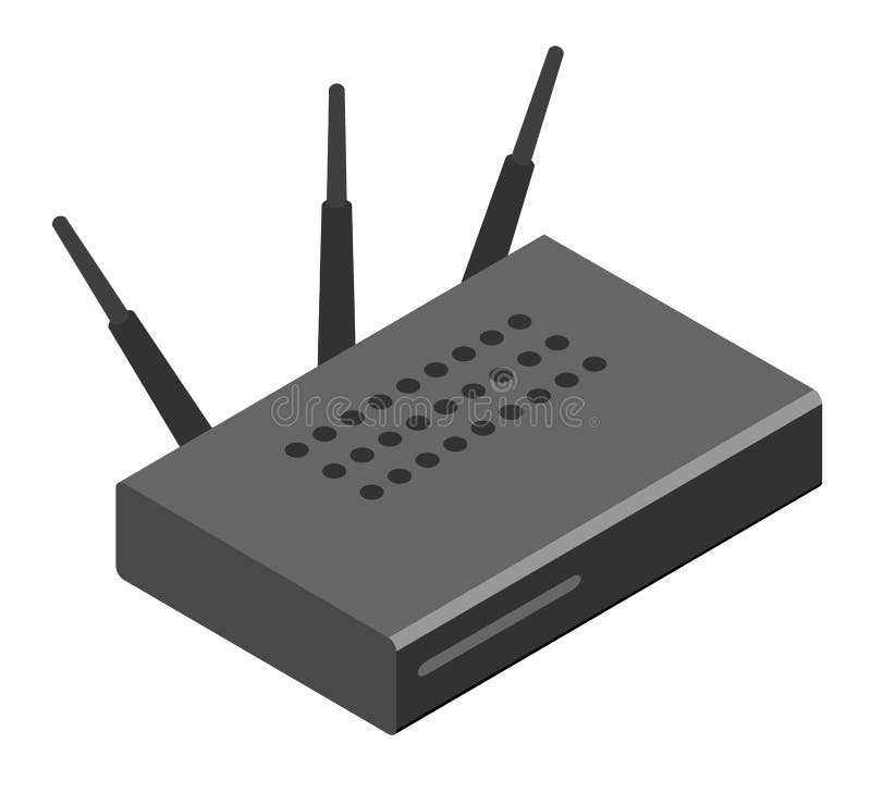 Generic Router or Cable Modem Stock Vector - Illustration of connect ...