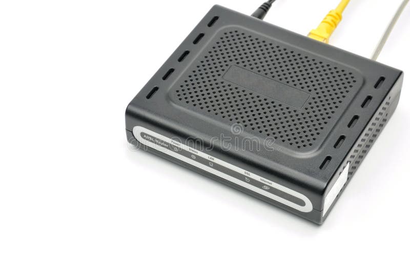 Router Modem for Connecting To the Local and Global Internet on a White ...