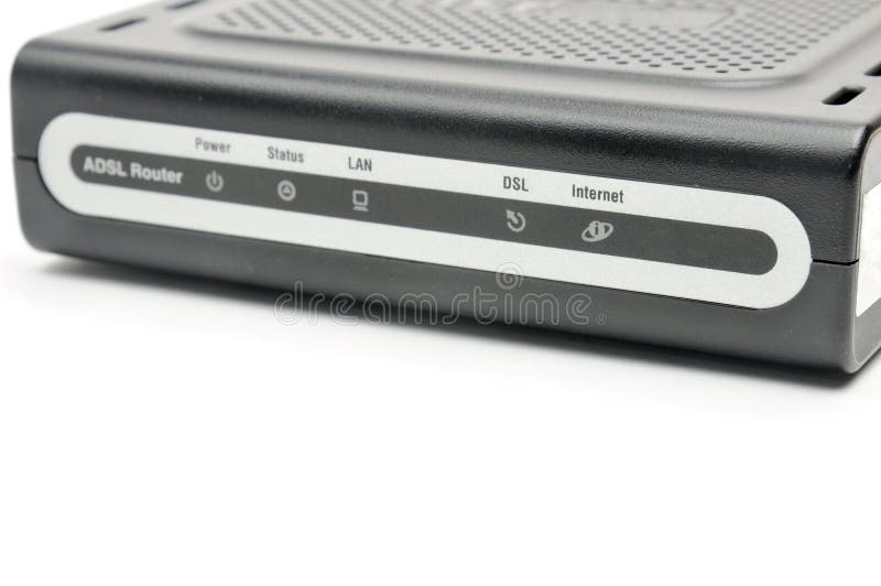 Old Router Modem Isolated on White Background Stock Photo - Image of ...